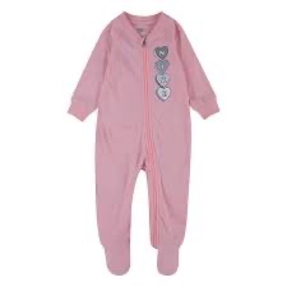 Nike | Pajamas | Nike Baby Girl Valentines Day Heart Sleep Play | Poshmark